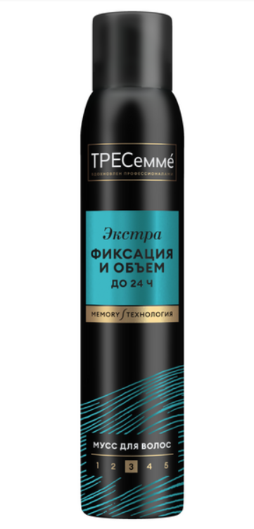 Тресемме Мусс для укладки волос, Экстра фиксация BEAUTY-FULL VOLUME, 200мл