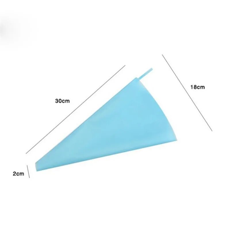 Многоразовые силиконовые кондитерские мешки YXMOULD Голубой, Blue M 12inch