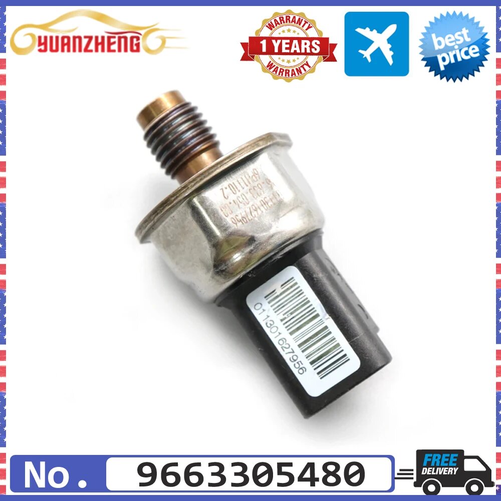 Датчик регулятора давления топлива в топливной рампе, клапан Common Rail, 1 шт, 9663305480, для Peugeot Expert II, Citroen Jumpy II, 2.0 HDi, 2.0HDi