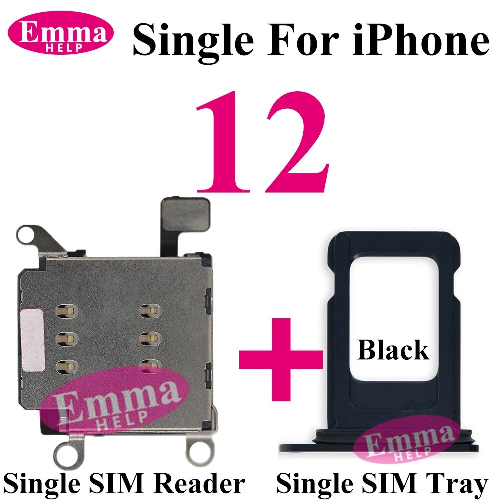 1 комплект с одним устройством чтения SIM-карт + держатель слота для лотка, разъем, Single -12