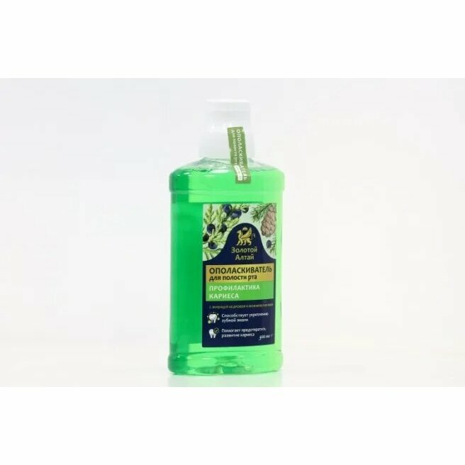 Ополаскиватель для рта Золотой Алтай Профилактика кариеса 400 мл е