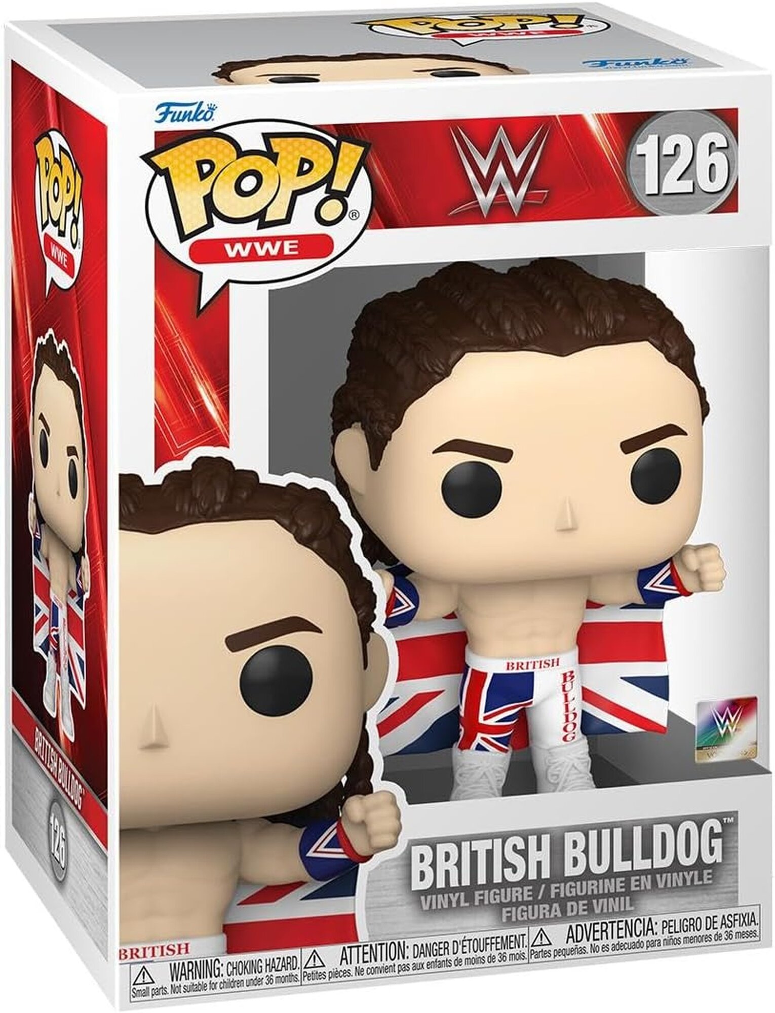 Фигурки Funko Pop WWE - Коллекционная фигурка Британский бульдог Дэйви Бой Смит - Фанко 126