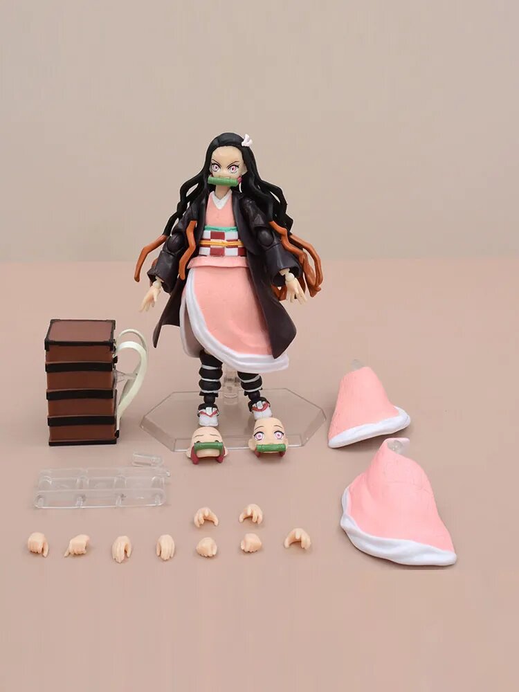 Фигурка Клинок рассекающий демонов Камадо Незуко / Demon Slayer Kamado Nezuko figma 508-DX (14см)