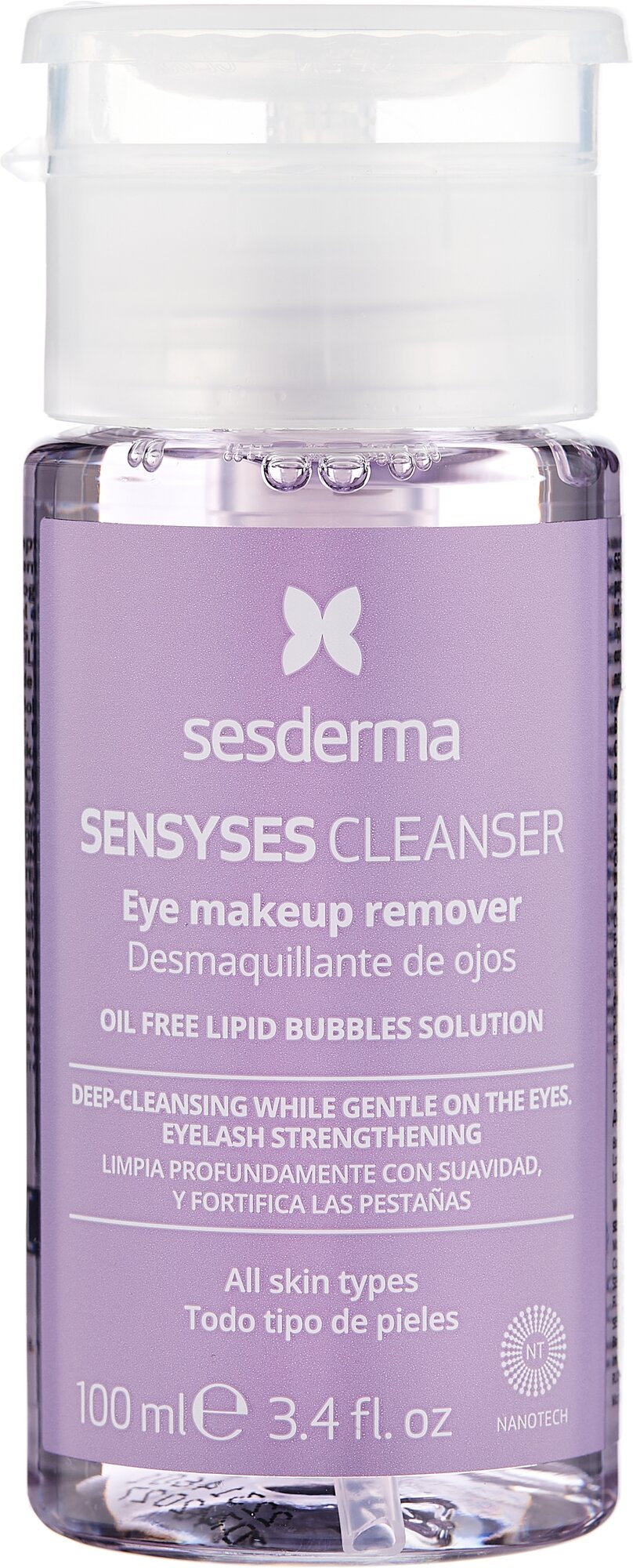 SesDerma липосомированный лосьон для снятия макияжа Sensyses Cleanser Eye Makeup Remover, 100 мл