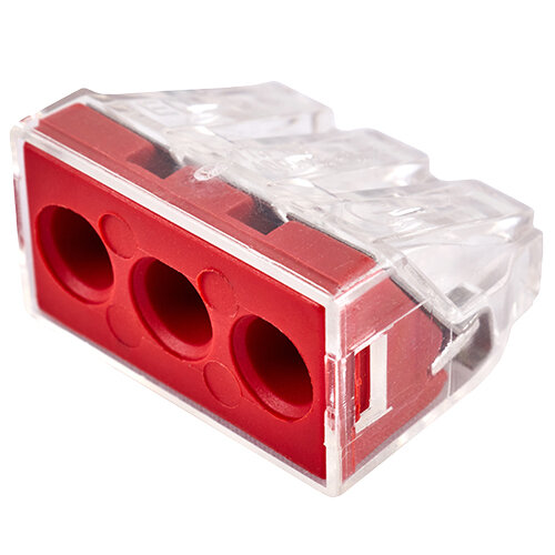 Клемма соединительная 3-контактная Elеctrodeel ED 773-173, сечение 2,5-6,0 мм2, 41А/400В (упаковка 50 штук) ELECTRODEEL ED 773-173