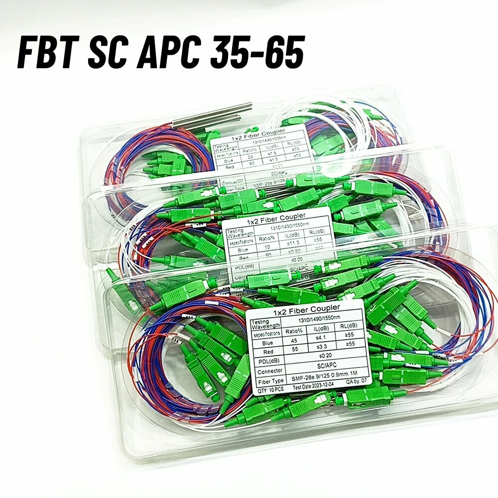 Оптический разветвитель 1x2 SC/APC 35 t0 65