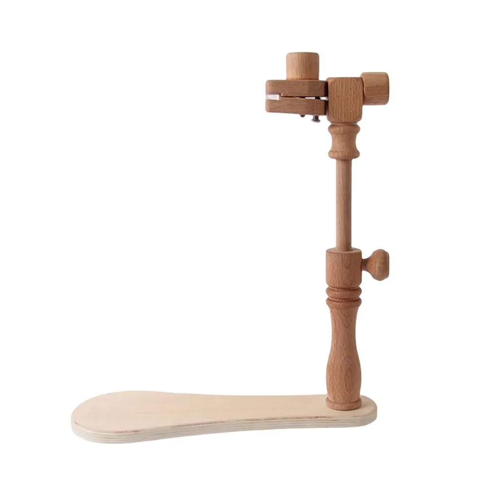 Деревянная стойка для вышивания, регулируемая крестовая рама, настольная подставка для шитья своими руками, базовый стиль, 29x15 см