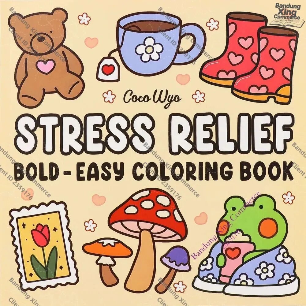 Раскраска антистресс для взрослых и подростков Coco Wyo -Stress Relief 6