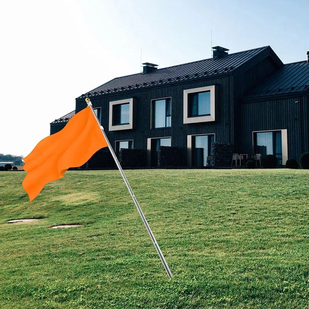 Уличный флагшток из нержавеющей стали с функцией поворота флага, разборной конструкцией, комплект из двух штук