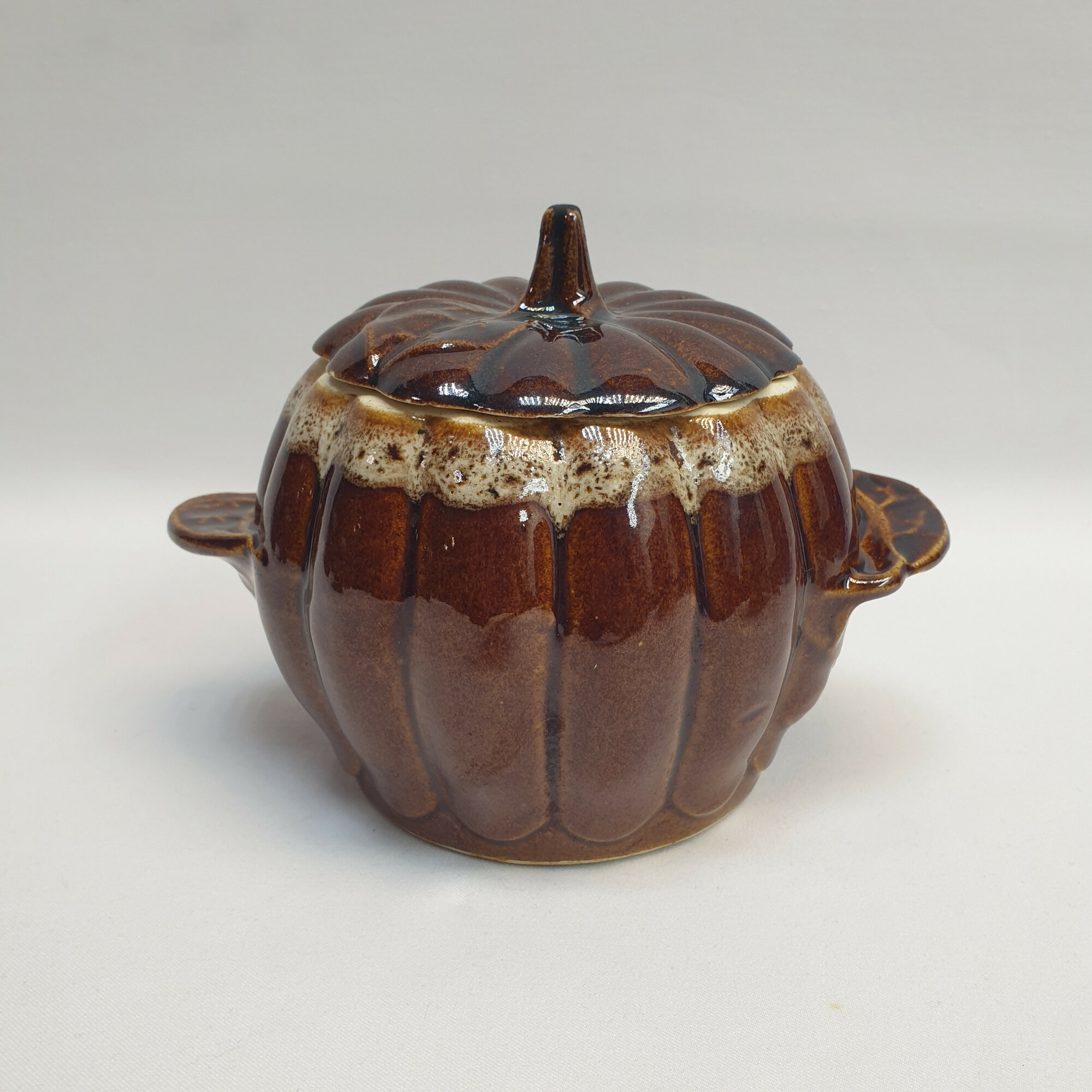 Винтажный горшок для запекания, обливная керамика, 750 мл, СССР