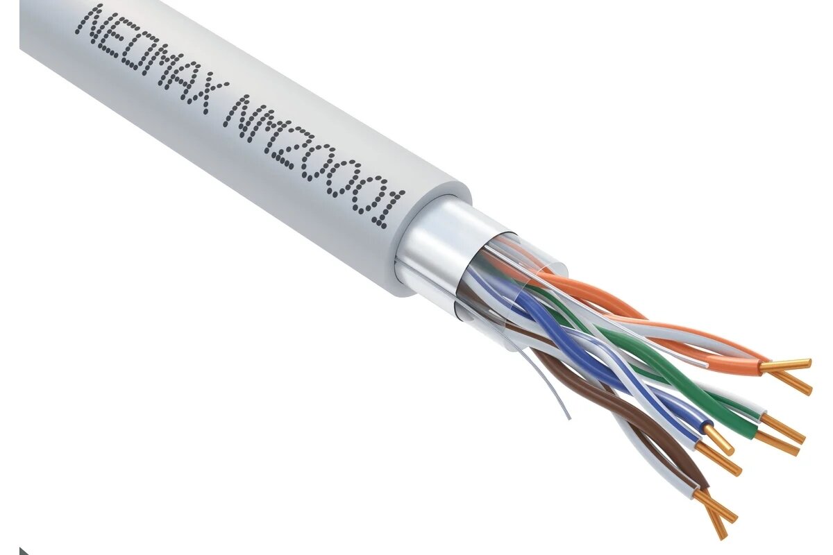 Кабель NEOMAX NM20001 Кабель FTP cat.5e, 4 пары, (305м) 0.52мм
