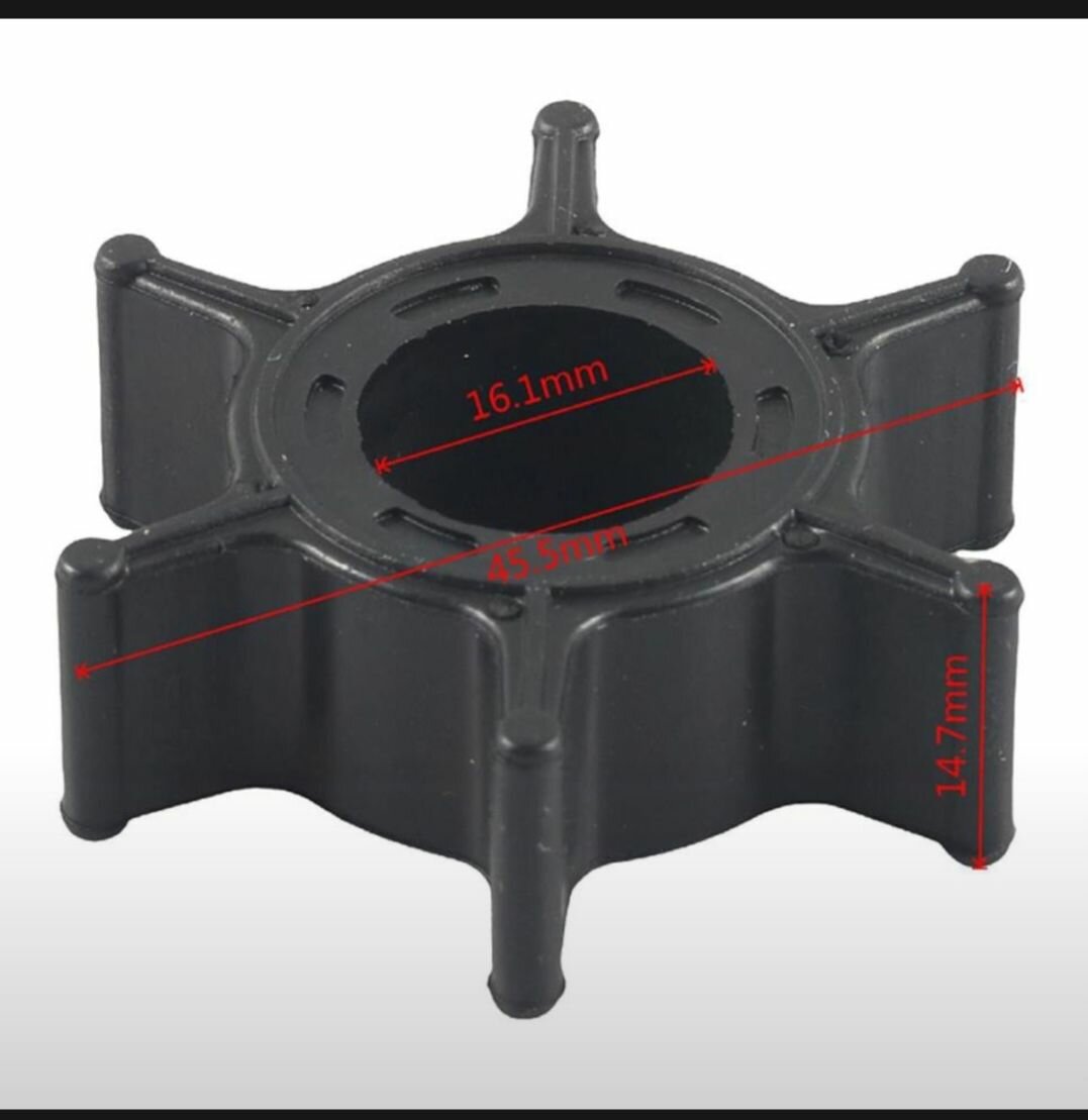 Крыльчатка водяного насоса HONDA 4-х тактный 8/9.9/15/20HP 19210-ZW9-A32