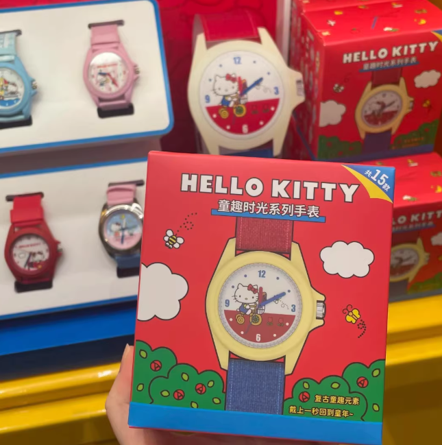 TOPTOY Hello kitty Childhood Fun Time Series Watch Blind Box Милые подарки для модных игрушек и периферии