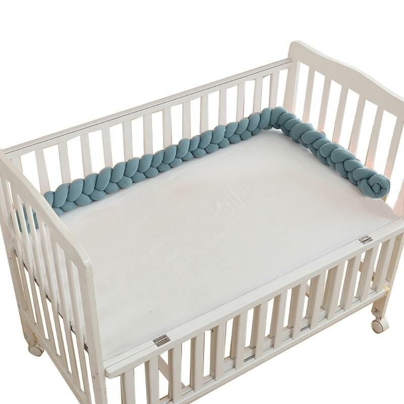 Бампер для детской кроватки, темно - зеленый