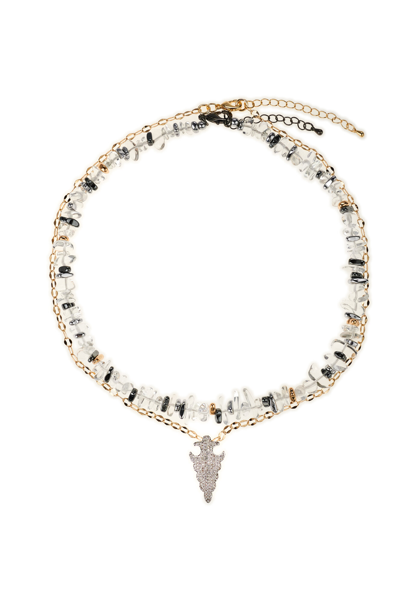 Колье, циркон