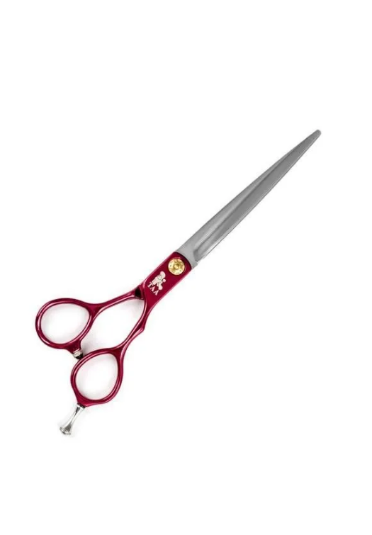 Профессиональные ножницы для груминга TAA 6.5 HQ65 red прямые, ножницы для стрижки кошек и собак