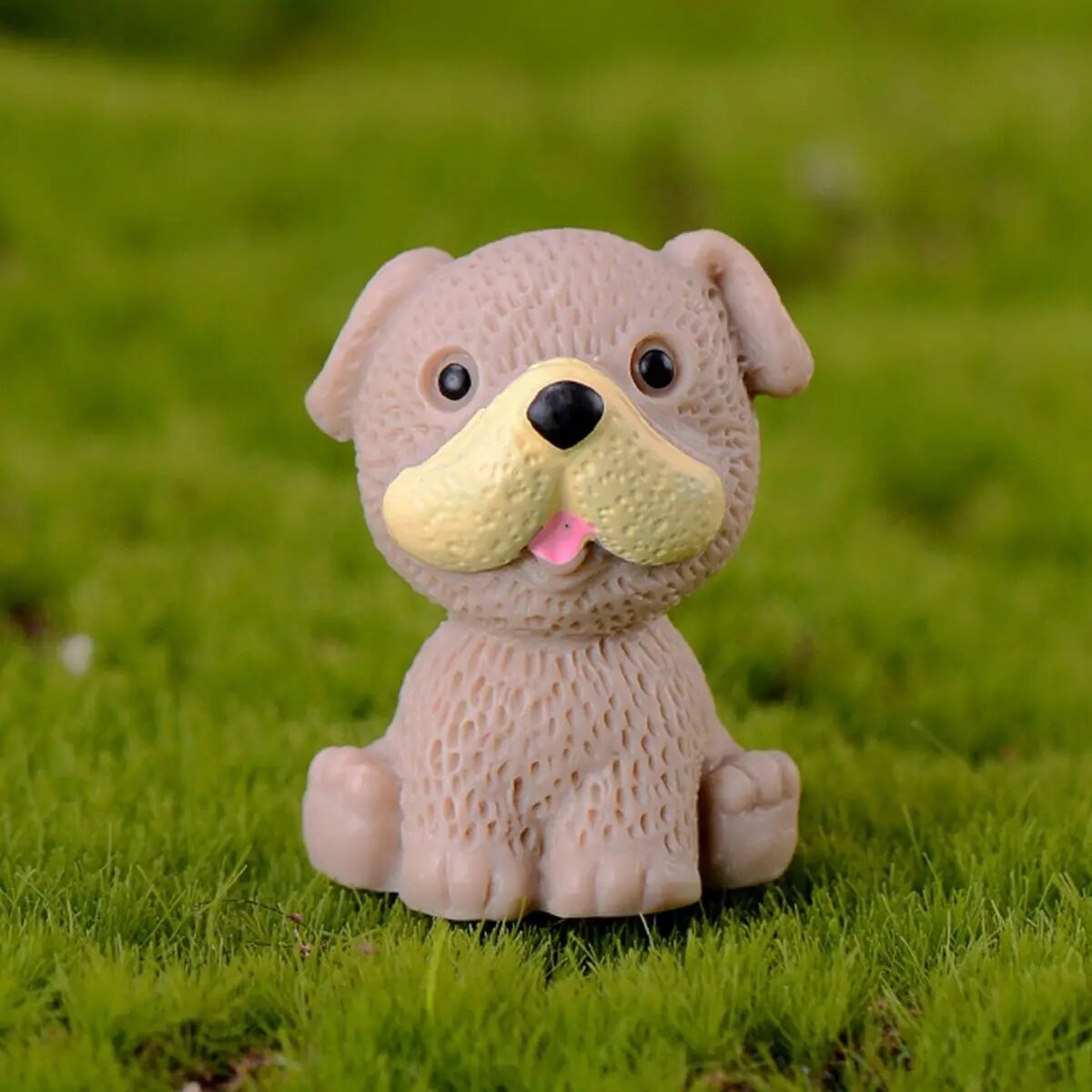 Миниатюрная фигурка щенка корги, смола, цвет 12