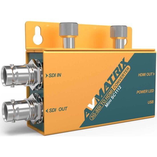 Конвертер Avmatrix Mini SC1112 преобразования 3G-SDI в HDMI