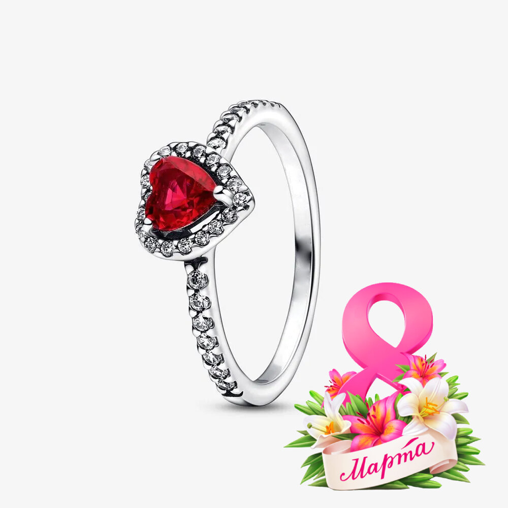 Кольцо помолвочное, фианит