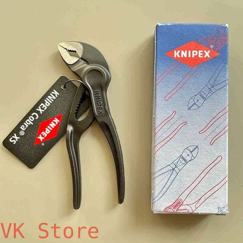 KNIPEX Tools 87 00 100 Cobra XS Плоскогубцы для водяных насосов 4-дюймовые многофункциональные плоскогубцы 100 мм