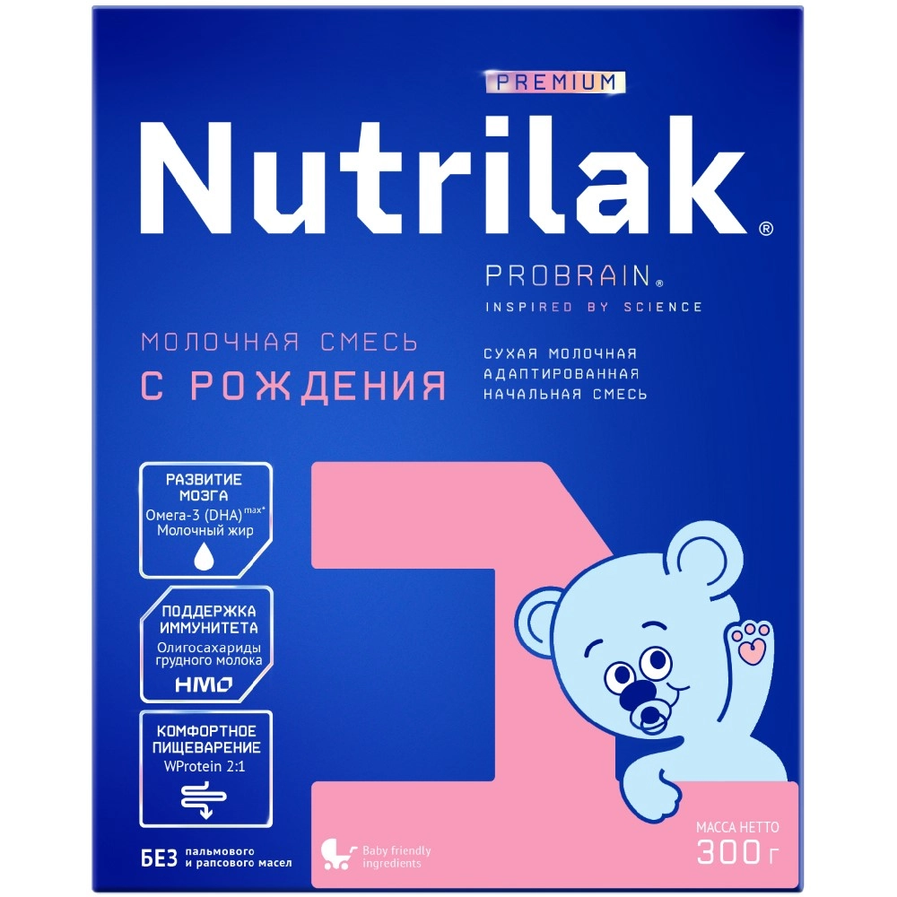 Nutrilak premium 1 смесь сухая детская молочная адаптированная 0-6 мес 300г