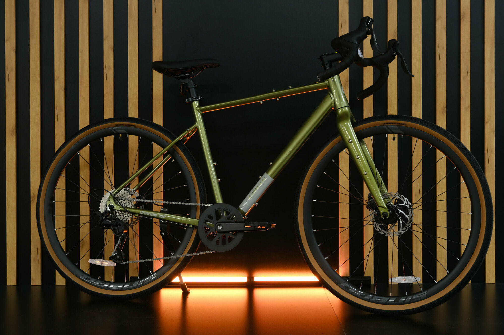 Гравийный велосипед LORAK Gravel 300 Зеленый, рама 480 мм, под рост 160-175 см