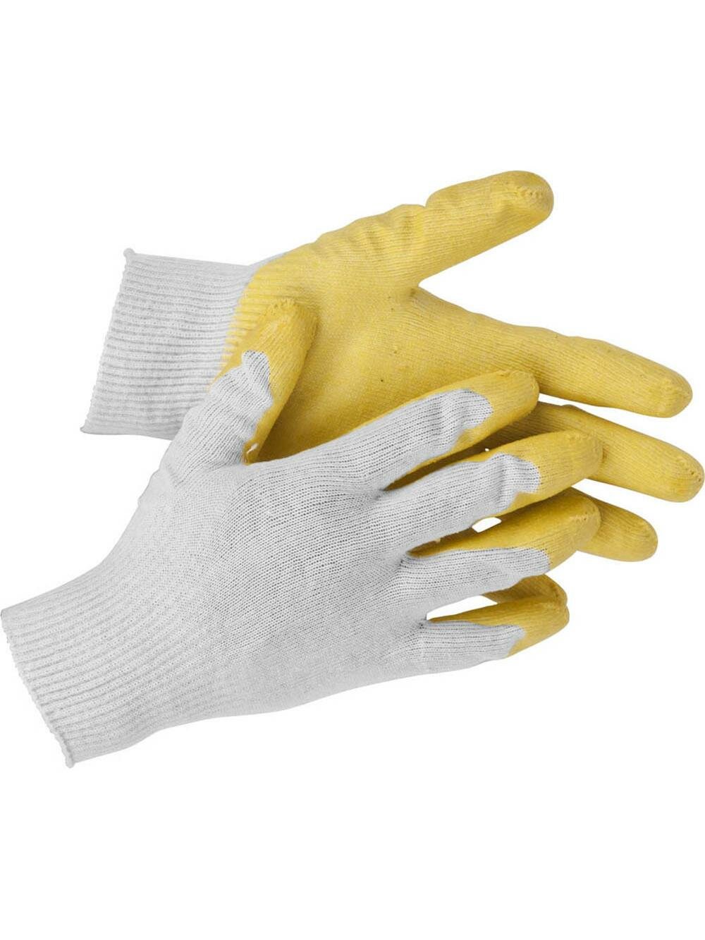 Набор Перчатки STAYER "МASTER" трикотажные, обливная ладонь из латекса, х/б, 13 класс, L-XL {11408-XL} (2 шт)