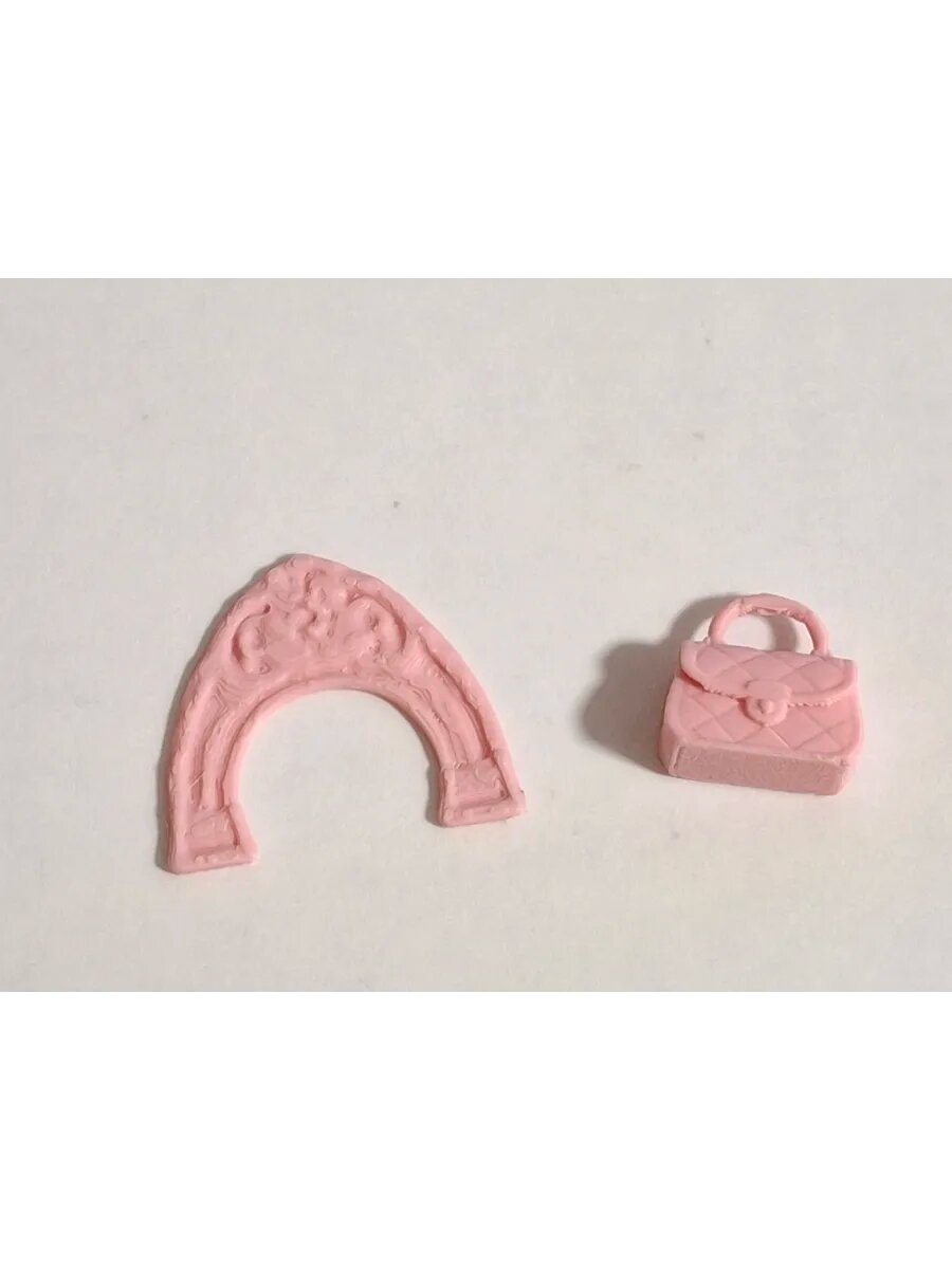 Набор миниатюр "Сумочка и кокошник", для ватной игрушки