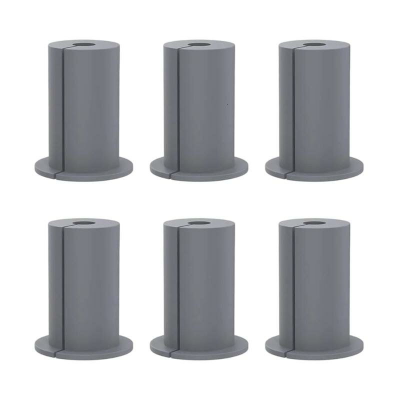 Резиновые втулки-гильзы для кабелей, 6 шт, Серый