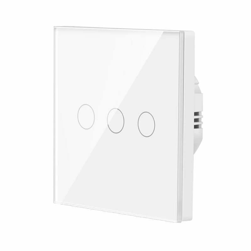 Сенсорный выключатель NOVSKI, белый, 1 шт Touch 3 gang 1 way