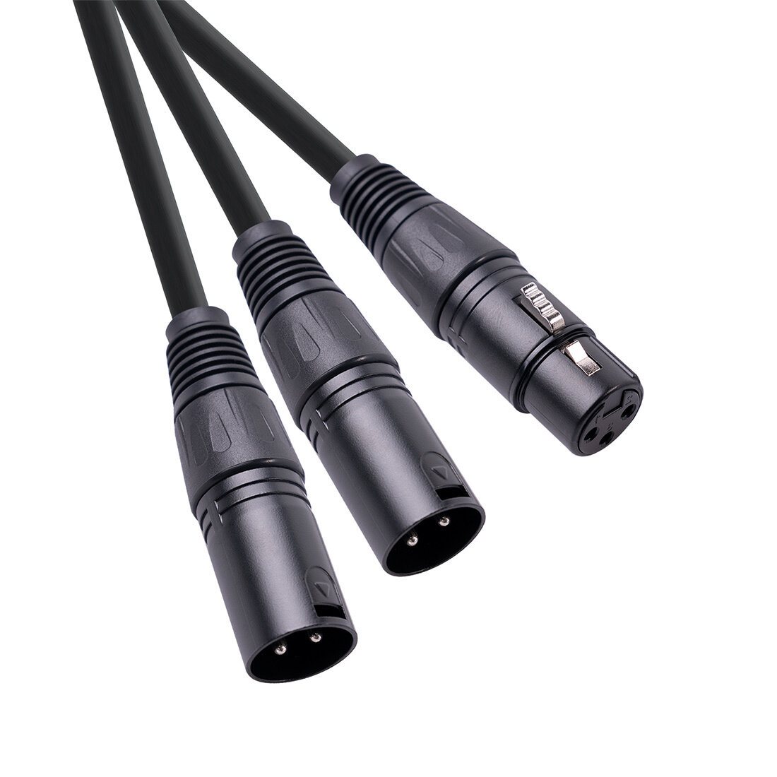 Кабель-разветвитель XLR, 3-контактный разъем XLR для подключения к двойному Y-образному разъему XLR двойной Y-разветвитель XLR сплиттер