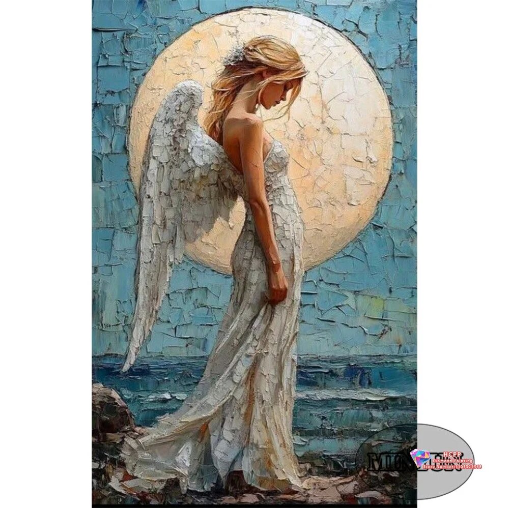 Алмазная вышивка Wings Beauty Angel, 40x50 Round, C1538-4