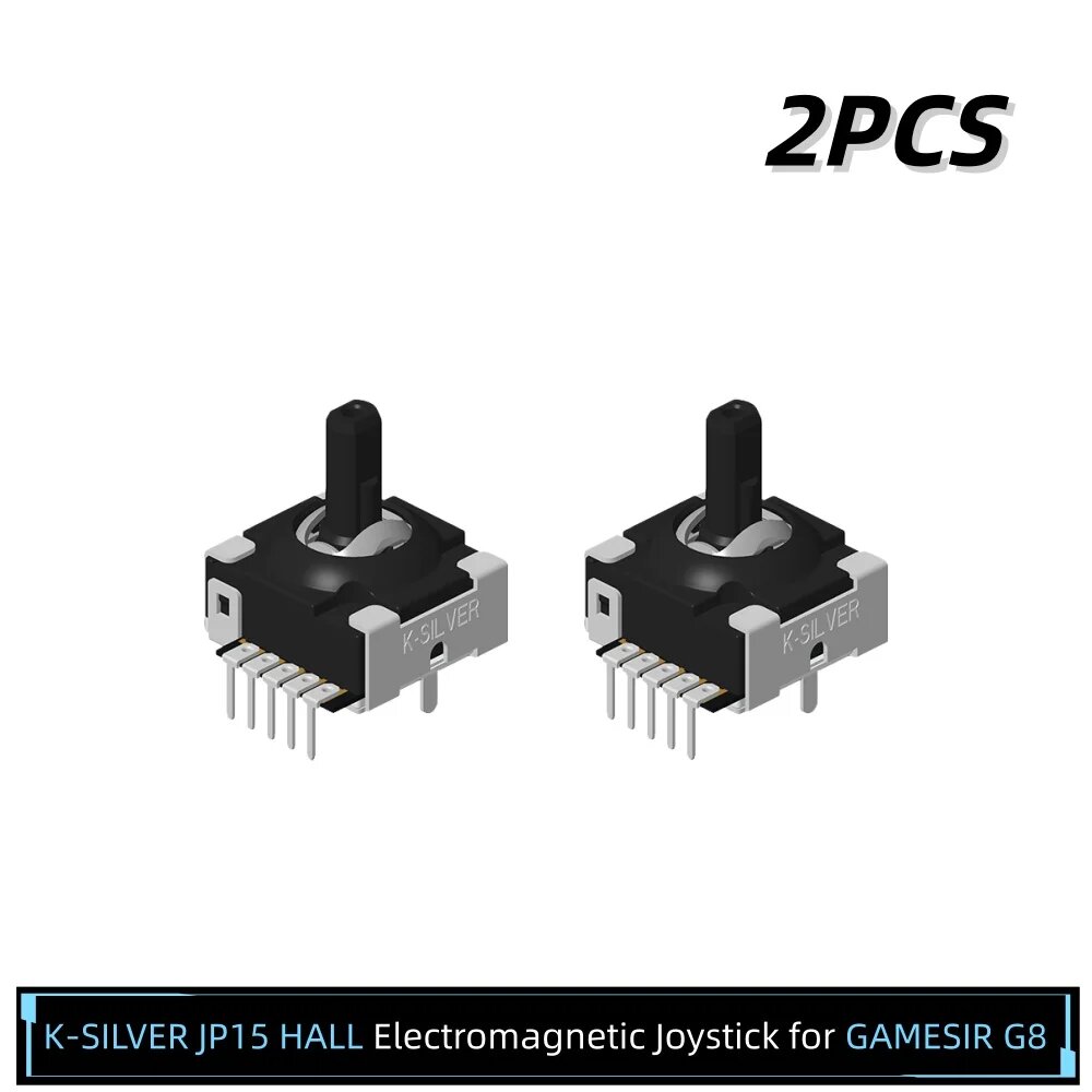 2/10 шт. джойстик на эффекте Холла K-SILVER JH16 для замены джойстика Chicken G8, электромагнитный 3D аналоговый стик