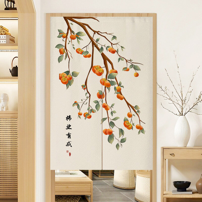 Новая китайская штора в стиле 2025 с иероглифом «Фу», водонепроницаемая и устойчивая к пятнам, для спальни, прихожей и гостиной.