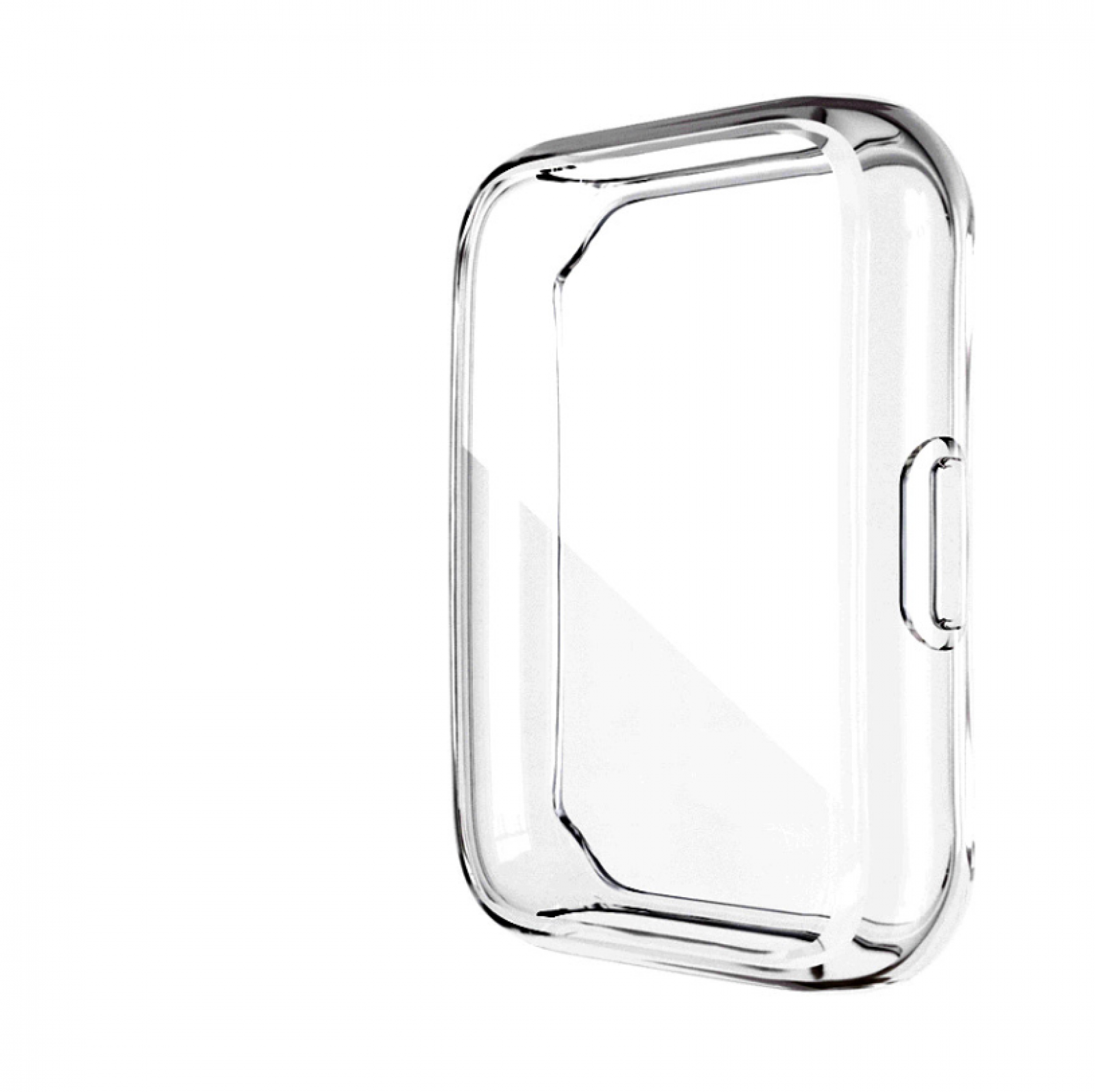 Защитный бампер-чехол MyPads Protect для Huawei Watch Fit 2, прозрачный силикон, противоударный