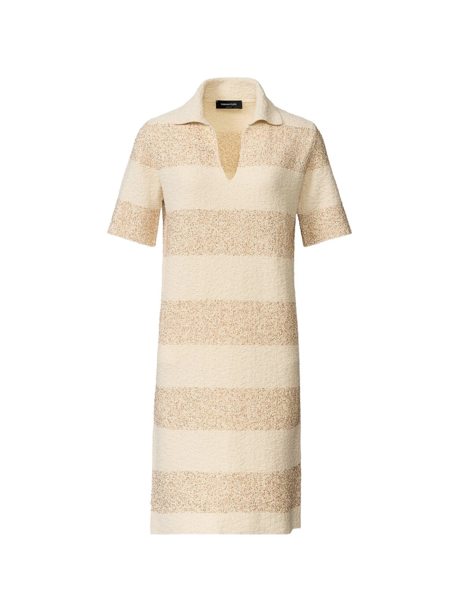 Платье FABIANA FILIPPI Striped collared dress