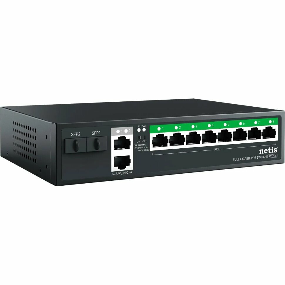 Коммутатор Netis P112GS 12PORT 10/100/1000M POE, 2358581