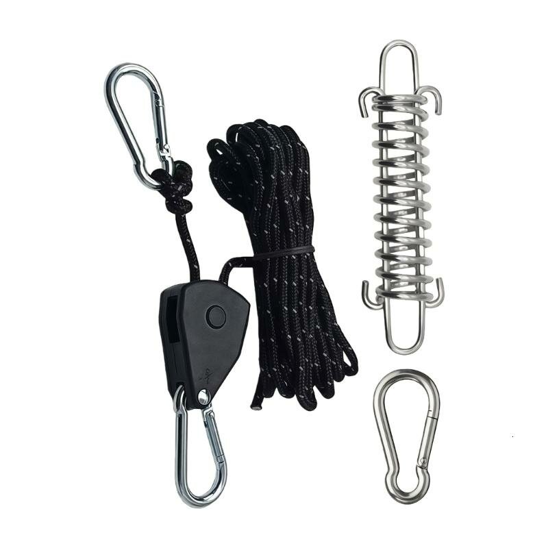 Регулируемая растяжка для палаток и тентов, Черный