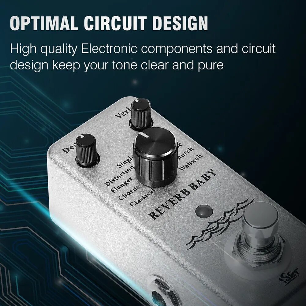 SET Reverb Baby - Гитарный процессор эффектов с Delay, Distortion, Flanger и Reverb — фото 1
