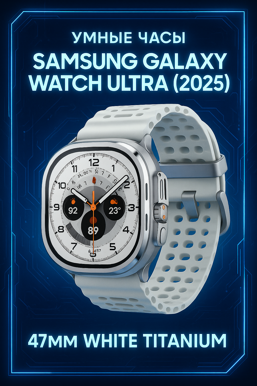 Умные часы Samsung Galaxy Watch Ultra (2025) 47мм White Titanium (белый титан)