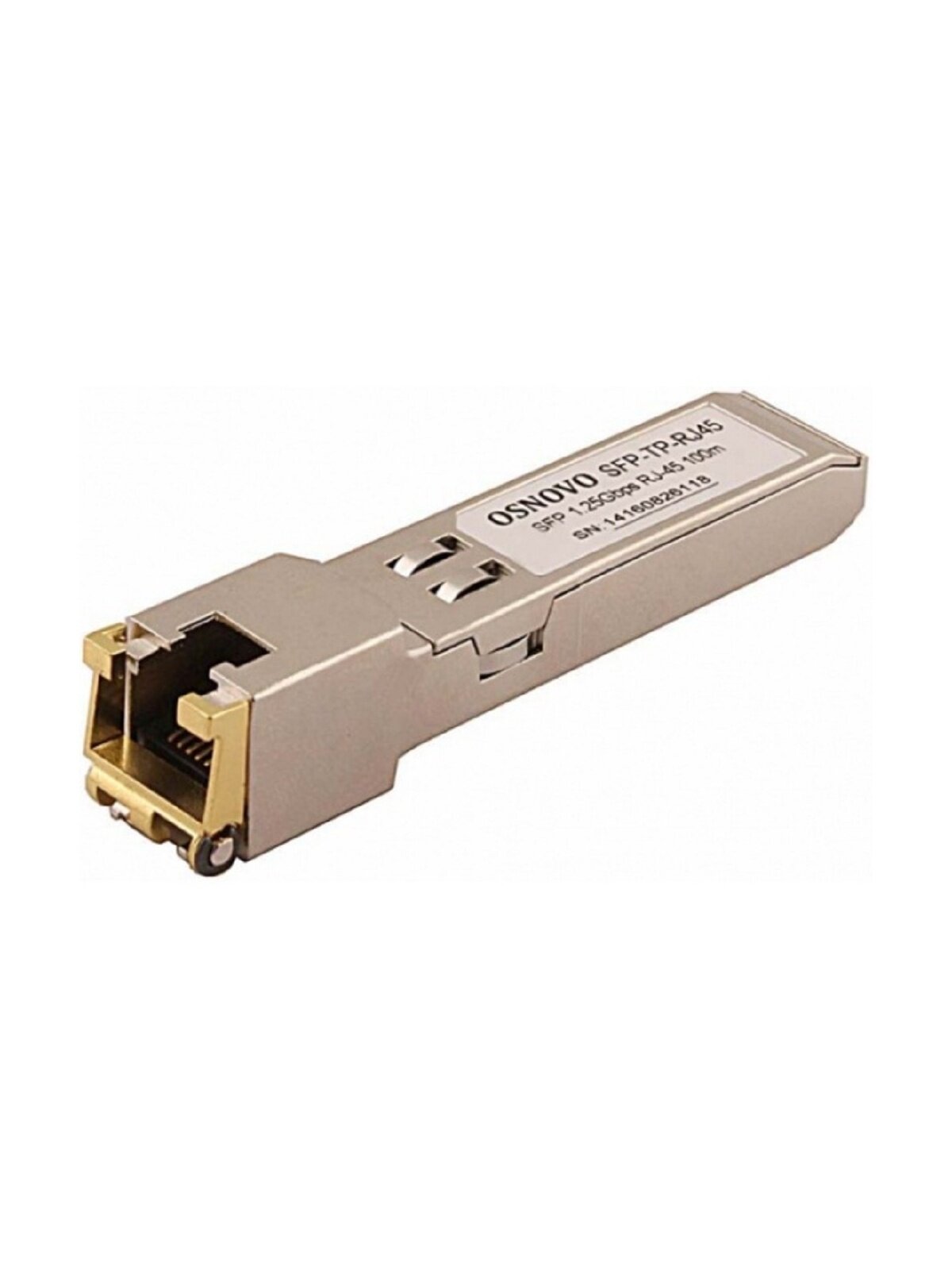 SFP-TP-RJ45 Медный SFP модуль Gigabit Ethernet с разъемом RJ45.