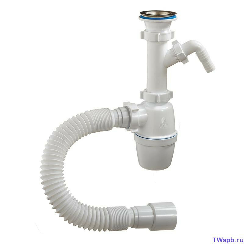 Сифон с отводом для стиральной машины, Orio A-40059.