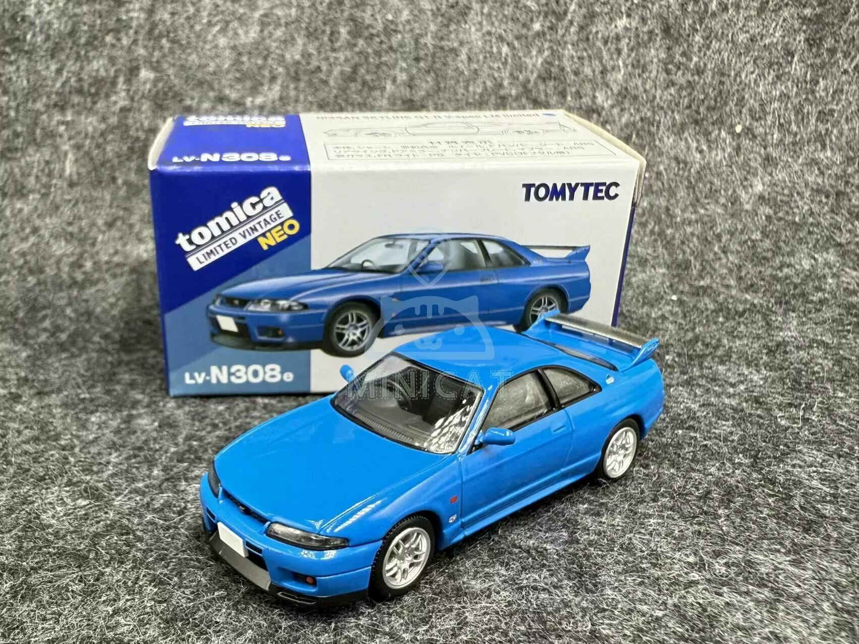 Машинка 2512 TOMYTEC 1:64 TLV LV-N308e NISSAN GT-R R33 LM blue Die-cast Alloy Model Collection Toy Children Gifts