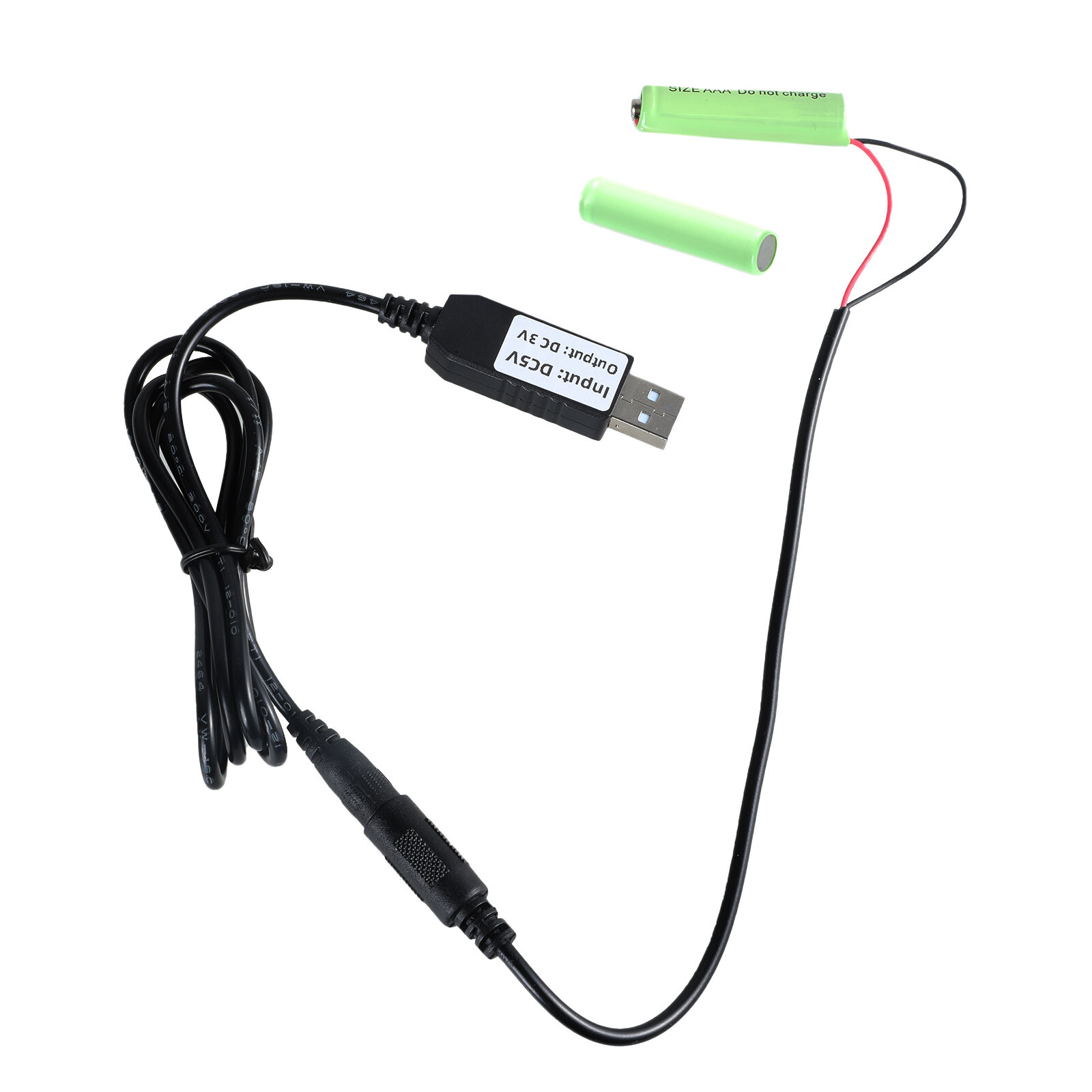 USB 5V адаптер питания 3V LR03 для LED, пультов и