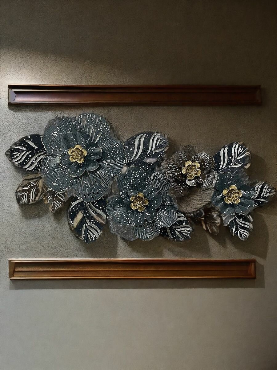 Декоративное настенное панно из металла/3D стерео/122*6*60cm