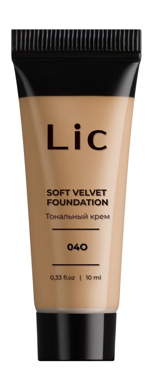 LIC Крем тональный Soft Velvet Мини-версия New, 10 мл, 04O