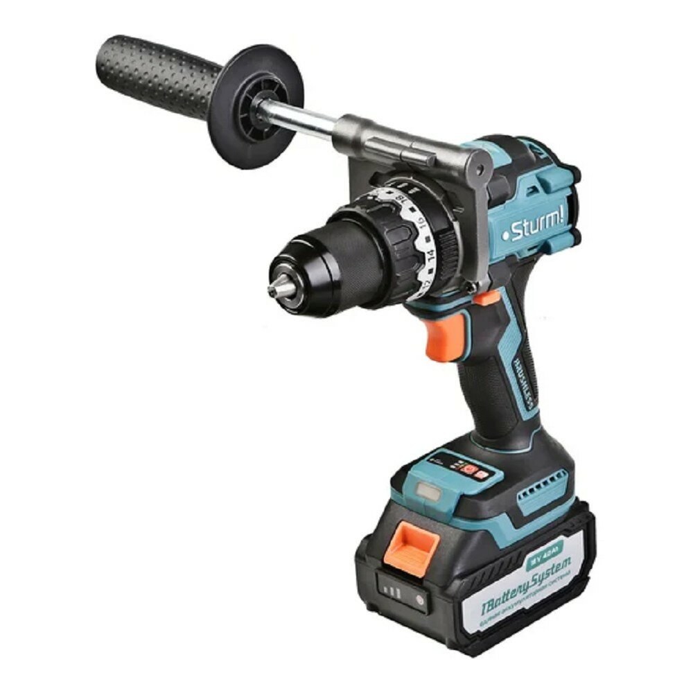 Sturm! Дрель аккумуляторная ударн. , б щ 18В, 1BatterySystem, 130Нм, 1х4.0Ач, кейс CD1655BLI