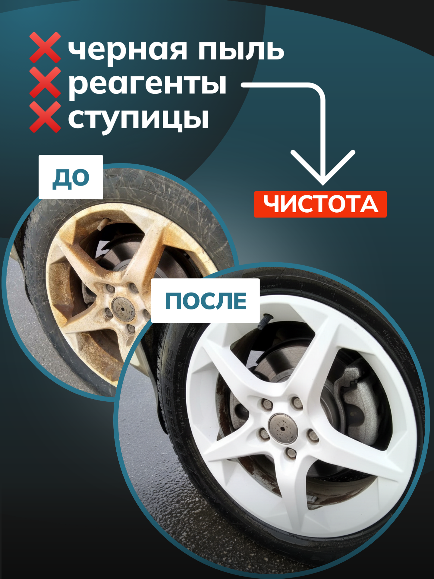 Набор для чистки дисков, Detail, IR "Iron", 1л, бескислотная формула — фото 1