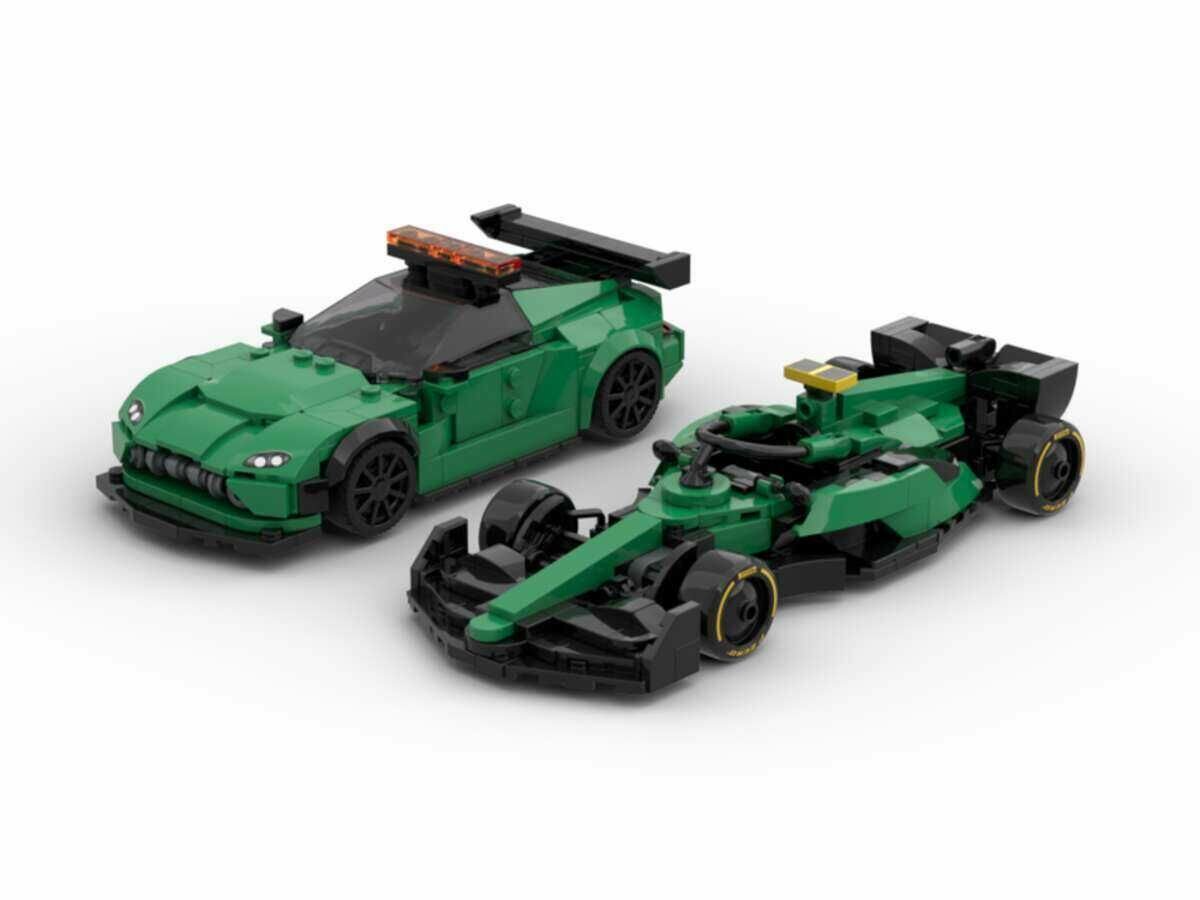 166шт. Конструктор 2024 AMR24 and Aston Martin Vantage F1 Safety Car 76925 MOD Набор строительных блоков