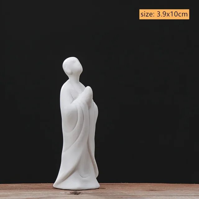 Керамические украшения в стиле дзен, фигурки чайных питомцев, статуэтки Будды, китайские чайные сервизы, маленькие фигурки монахов, аквариумы, украшения для бонсай, настольные украшения, изделия ручной работы.